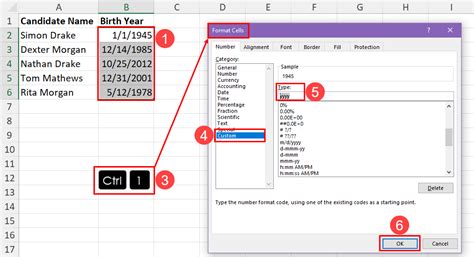 在microsoft Excel中从日期中提取年份的5种方法 Infoxiao