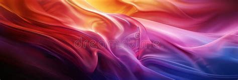 Colorful Abstract Waves Of Light And Energy Conveying A Sense Of Movement And Vibrancy Stock