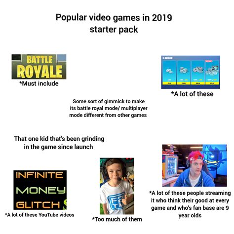 Popular Video Games In 2019 Starterpack Rstarterpacks