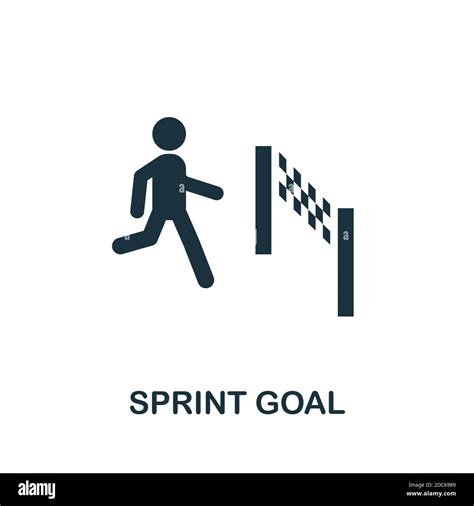 Sprint Goal Icon Simple Element From Agile Method Collection Filled Sprint Goal Icon For