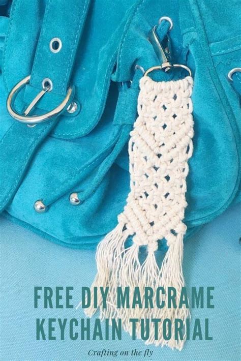 DIY Macrame Keychain Tutorial Crafting On The Fly