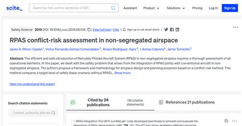 Rpas Conflict Risk Assessment In Non Segregated Airspace