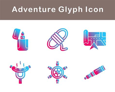Adventure Vector Icon Set 20647261 Vector Art At Vecteezy