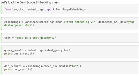 Langchain On Twitter Dashscope Embeddings Dashscope Is DAMO Academys