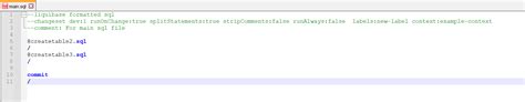 Liquibase Sql Execution Using Changelog Xml File Included With Main Sql Stack Overflow