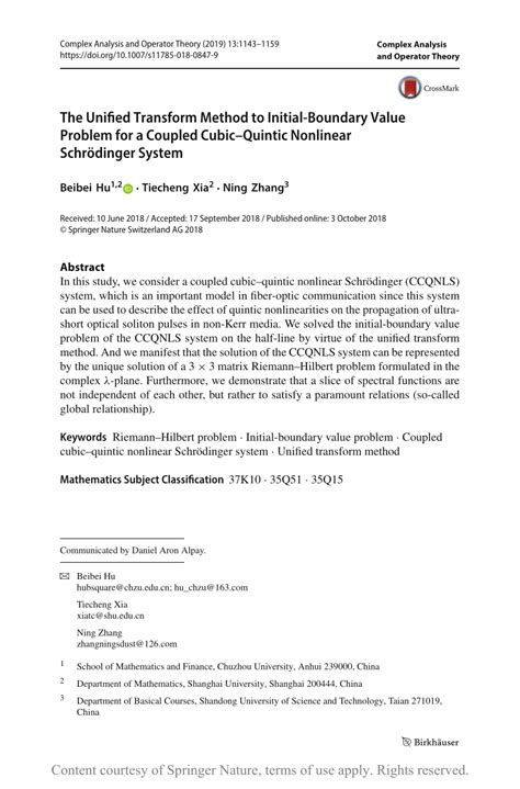 The Unified Transform Method To Initial Boundary Value Problem For A Coupled Cubicquintic