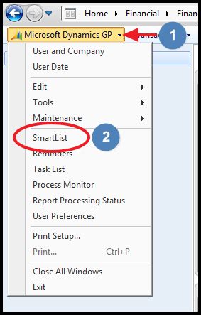 Tip SmartList Window Changes In Microsoft Dynamics GP TrinSoft