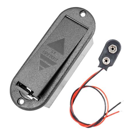 BTOER Bass Battery Case 9V Battery Box For Battery Replacement User Friendly Design Easy Battery