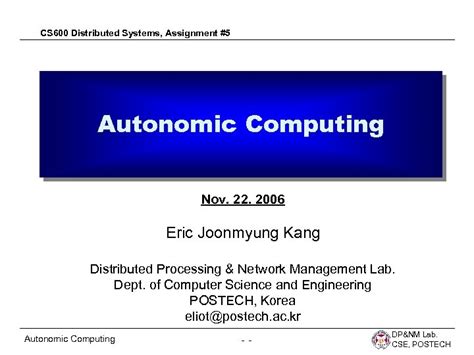 Cs 600 Distributed Systems Assignment 5 Autonomic Computing