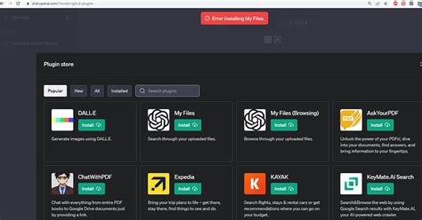 unable to install plugin please help plugins actions builders