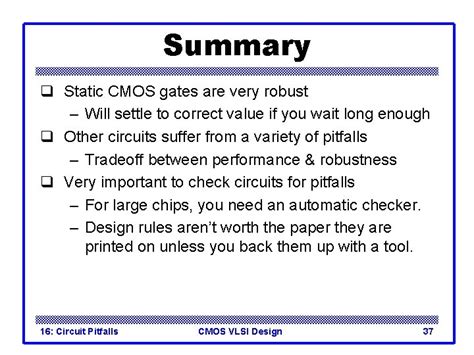 Introduction To CMOS VLSI Design Lecture Circuit