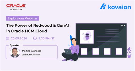 The Power Of Redwood And Genai In Oracle Hcm Cloud Webinar