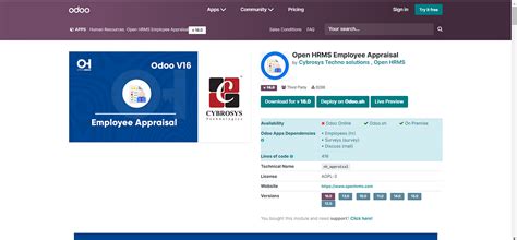 Panduan Instalasi Modul Extra Open Hrms Employee Appraisal Pada Odoo 16