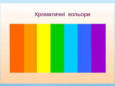 ПрезентаціяХроматичні та ахроматичні кольори