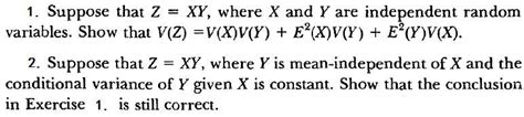 Solved 1 Suppose That Z Xy Where X And Y Are Independent