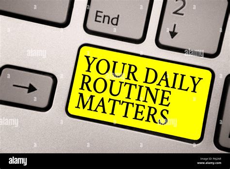 Word Writing Text Your Daily Routine Matters Business Concept For Have Good Habits To Live A