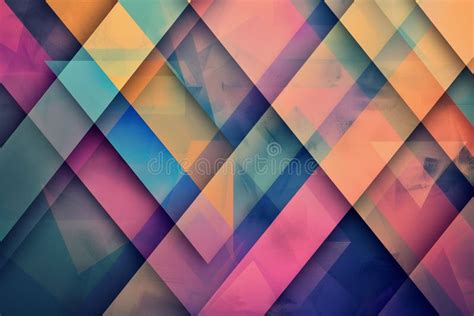 Stylish Linear Triangle Background Design With Vibrant Geometric Patterns Stock Image Image