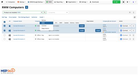 Msp360 Rmm How To Install And Deploy In Various Scenarios