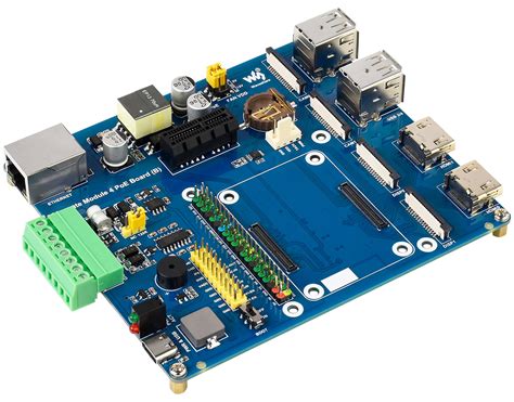 Buy Compute Module 4 Io Board With Poe Feature B For All Versions Of Compute Module 4 802 3af