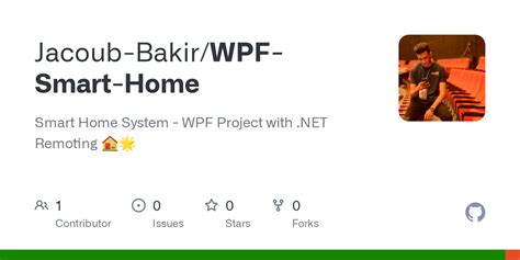 Github Jacoub Bakir Wpf Smart Home Smart Home System Wpf Project With Net Remoting 🏠🌟