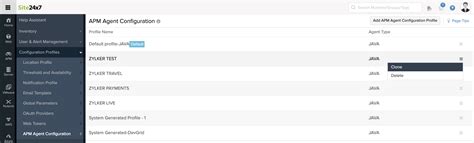 Apm Insight Configuration Online Help Site24x7