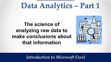 Introduction To Microsoft Excel Part 1 Youtube