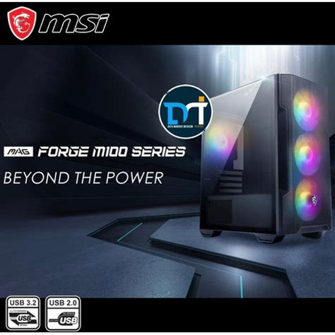 Promo Msi Mag Forge M R Mesh Argb Tempered Glass M Atx Gaming Case Cicil X Jakarta