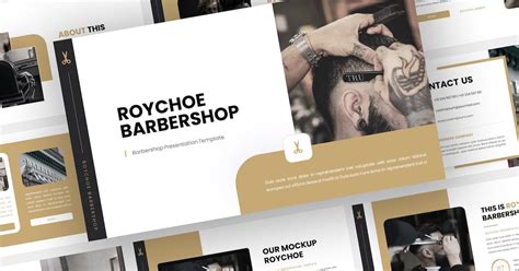Roychoe Шаблон Powerpoint парикмахерской Включая парикмахерская и стул Envato Elements