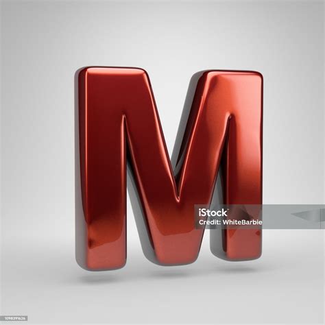 3d 편지 M 대문자입니다 흰색 배경에 고립 된 빨간 금속 편지 0명에 대한 스톡 사진 및 기타 이미지 0명 3차원 형태 금속의 Istock