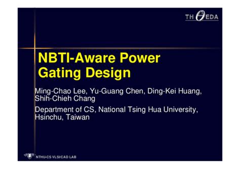 Pdf Nbti Aware Power Gating Design