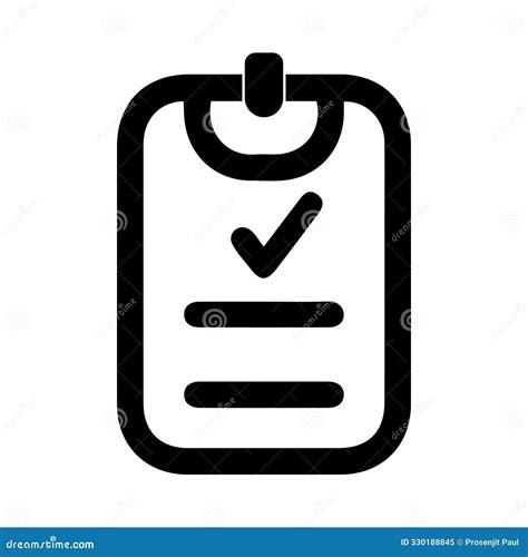 Notepad Tick Report Checklist Report Icon Vector Illustration