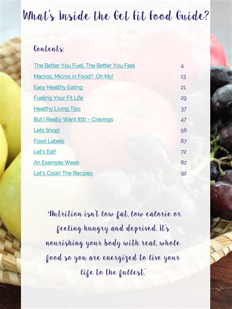 The Get Fit Food Guide SugarySixPack