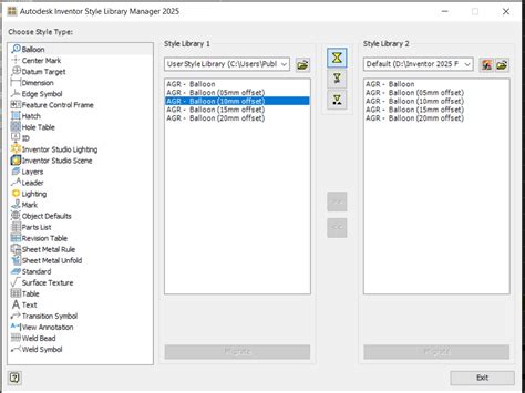 Solved Inventor 2025 1 Styles Library Issue Bug Autodesk Community