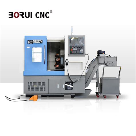 Cnc Lathe Full Automatic Slant Bed Turret Typ Br 150dy Slant Bed Turning Center Slant Bed Lathe