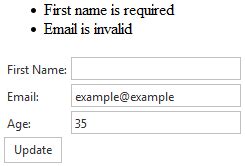 Displaying Validation Error Messages Asp Net Mvc Extensions Devexpress Documentation