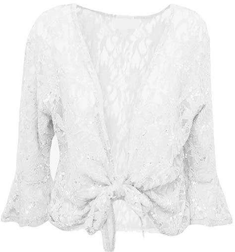 Buy Cima Mode Ladies Plus Size Floral Lace Back Long Sleeve Cardigan