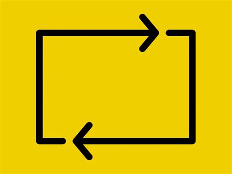 Repeat Square Arrows Loop Cycle And Synchronization Icon Vector File