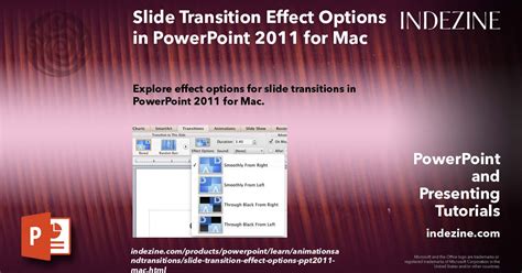 Slide Transition Effect Options In PowerPoint 2011 For Mac