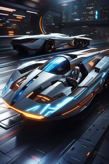 Premium Ai Image Futuristic Speedster Racing Through Time And Space