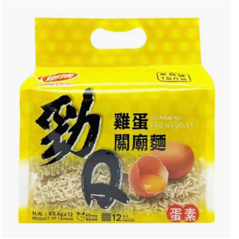【鄉傳】勁q雞蛋關廟麵966g 全聯全電商