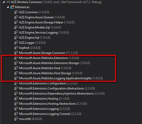 No Job Functions Found When Using Projectreferencepackagereference In