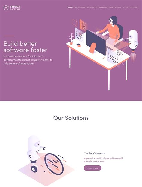 Mibex Software Website Design Lapa Ninja