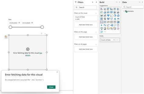 Solved Date Filter Error Microsoft Fabric Community