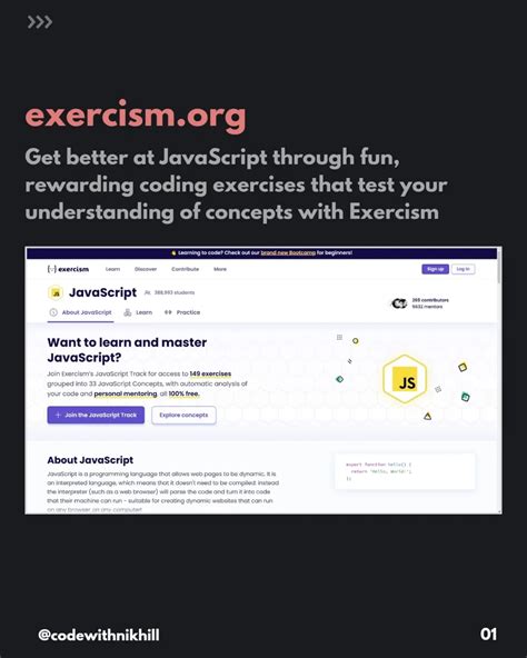 𝗖𝗼𝗱𝗶𝗻𝗴 𝗧𝗲𝗰𝗵 𝗔𝗜 👨‍💻 𝟭𝟱𝟬𝗞🎯 Websites To Practice Javascript 🛡🚀 Follow