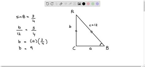 Solved In Right Triangle Abc With Right Angle C Ab 13 And Bc 4 Find The Length Of The