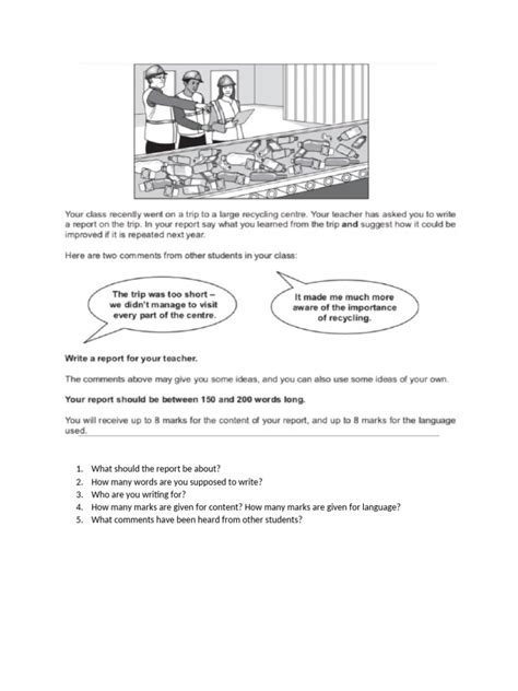 Igcse Report Writing Pdf