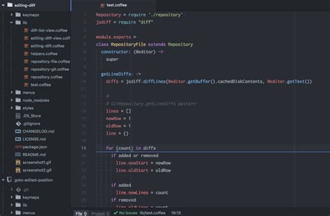 Github Hirorinaoatom Editing Diff Marks Lines In The Editor Gutter
