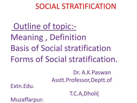 Social Stratification Pptx