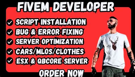Create Or Modify Or Fix Bugs In Your Fivem Server Qbcore Esx By