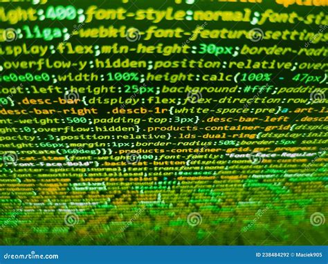 Futuristic Source Code Digital Data Telemetry Motion Graphic Display